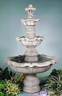 3-Tiered Renaissance Water Feature - Water Gardening & Outdoor Decor