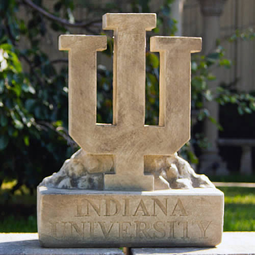 Indiana "IU Logo" College Mascot - Water Gardening & Outdoor Decor
