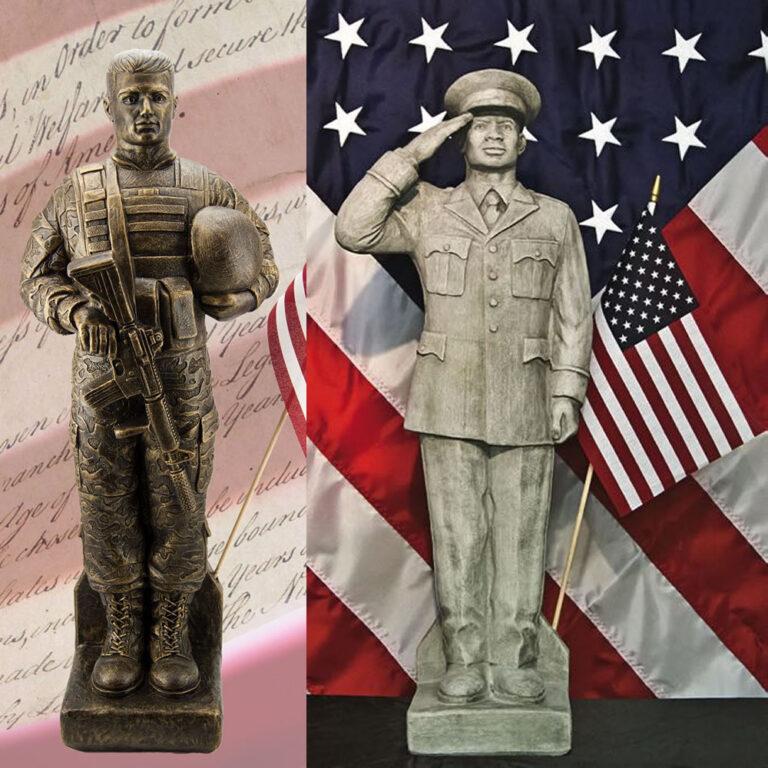 U.S. Army Soldier Garden Statue - William Tricker's Water Gardens - 130 ...